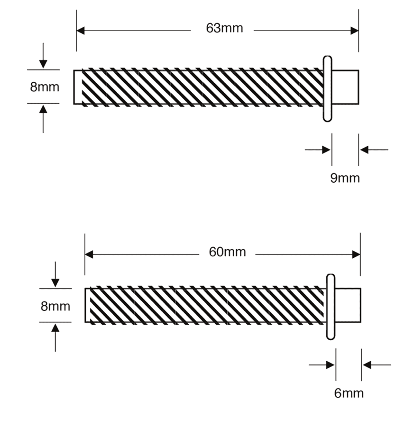 Pair Of Half Spindles For Split Spindle Applications