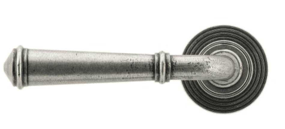 Pewter Regency Lever on Rose Set Beehive