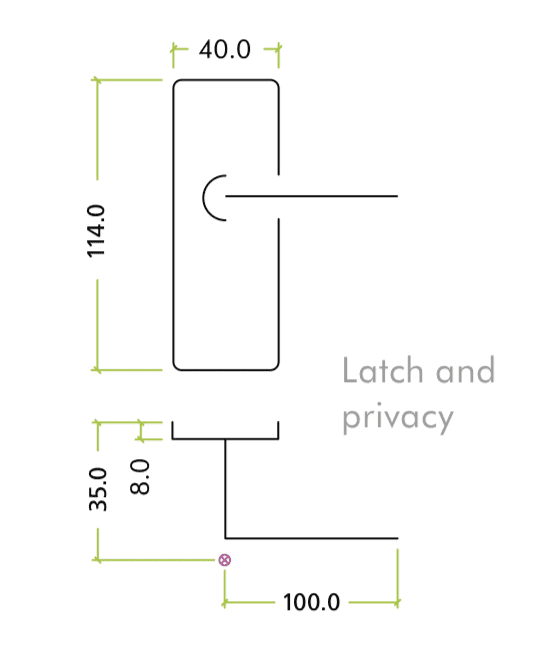PR024SC - Privacy Latch Satin