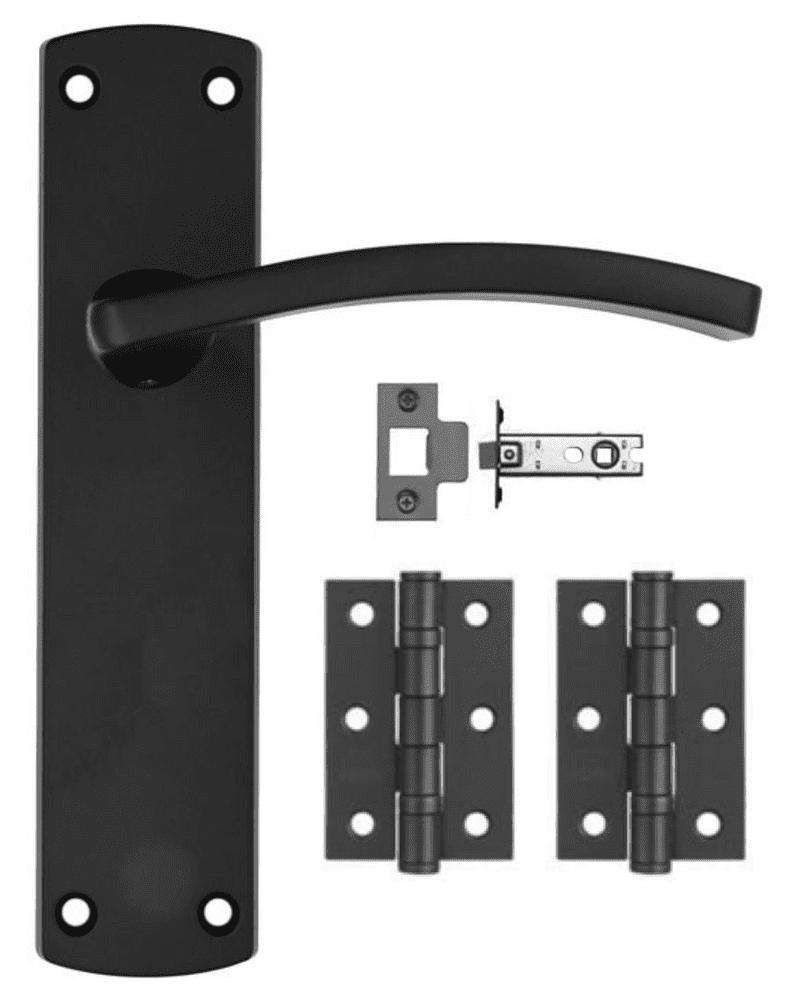 Toledo Black Latch Door Kit