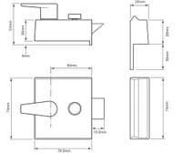 Union 1026 Non-Deadlocking Nightlatch - 50mm Backset