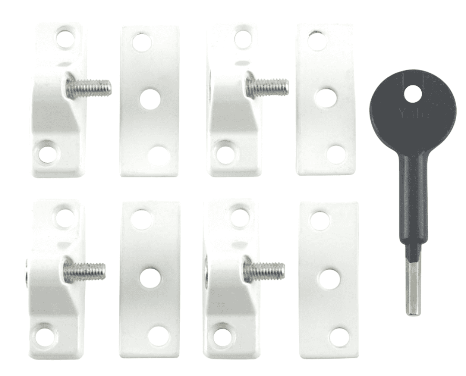 YALE 8K118 Casement Window Lock - 4 Pack