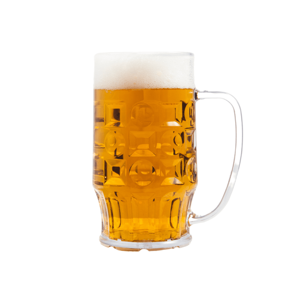 Bavarian Hard Plastic Small Beer Stein 400ml Half Pint plus head room