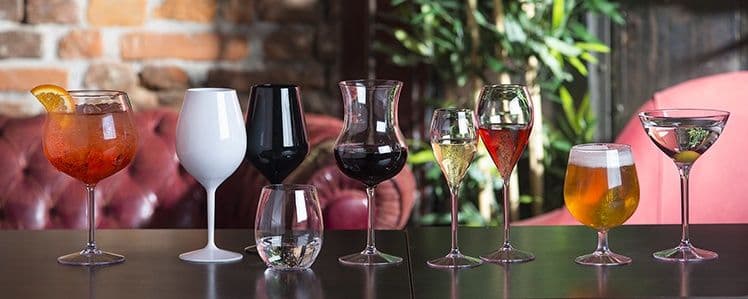 Recyclable disposable & reusable plastic glasses