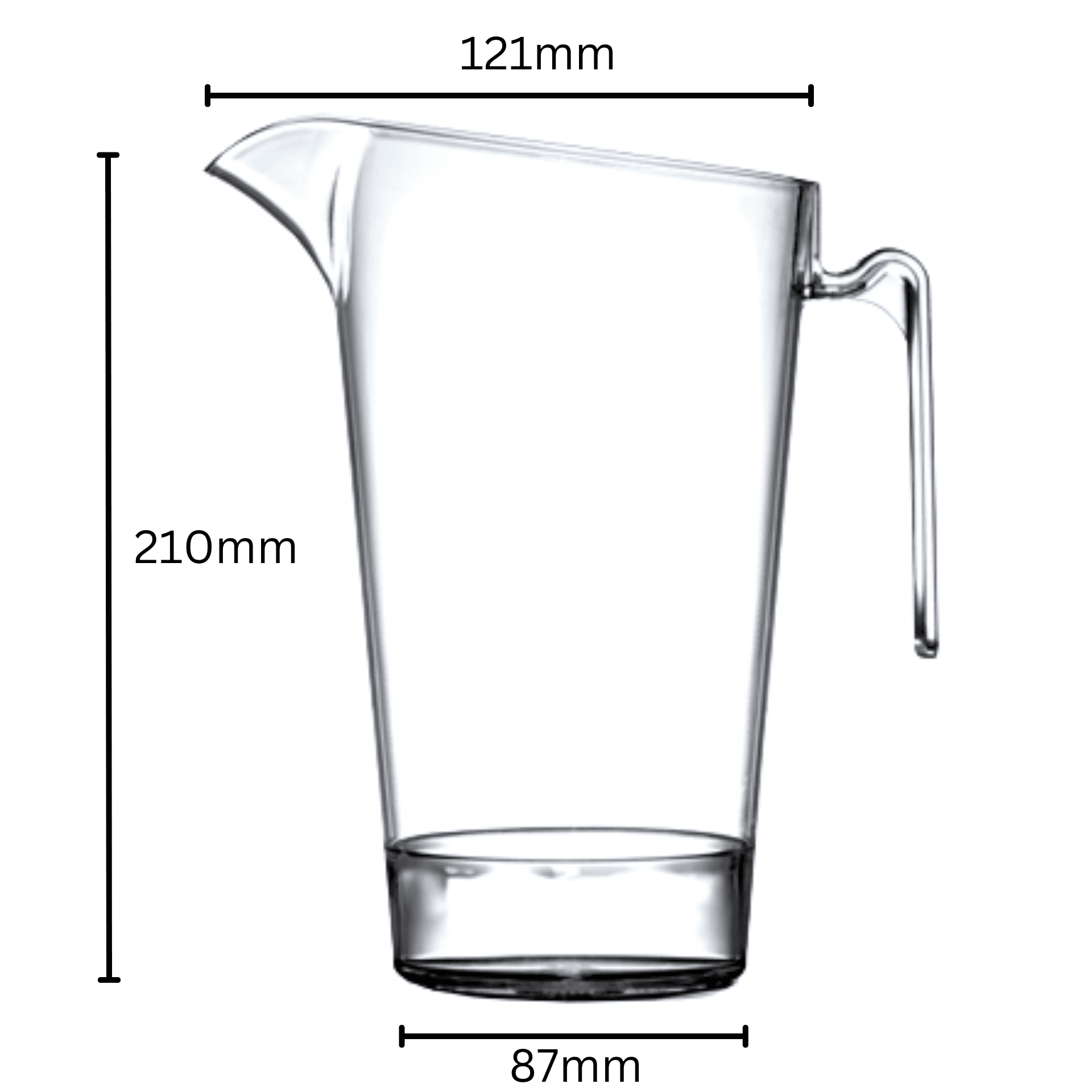 Fez Unbreakable Polycarbonate Stacking 2 Pint Pitcher / Jug
