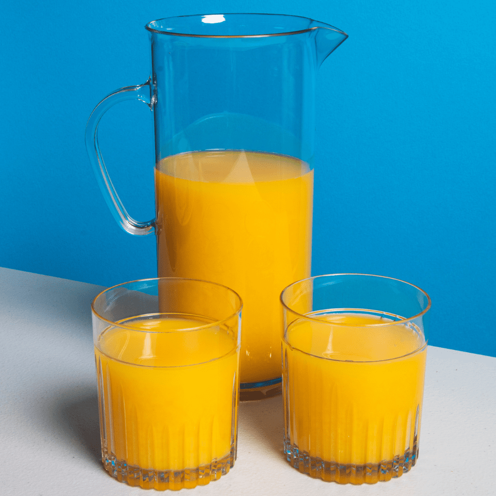 Gilano Unbreakable Polycarbonate Stackable Fluted Tumbler 350ml