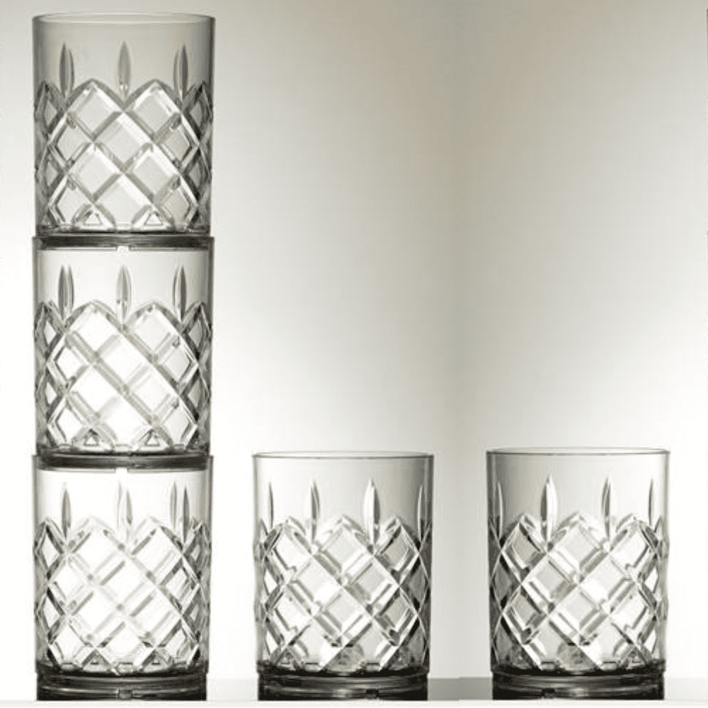 Kristal Unbreakable Polycarbonate Plastic Lowball Glass 355ml