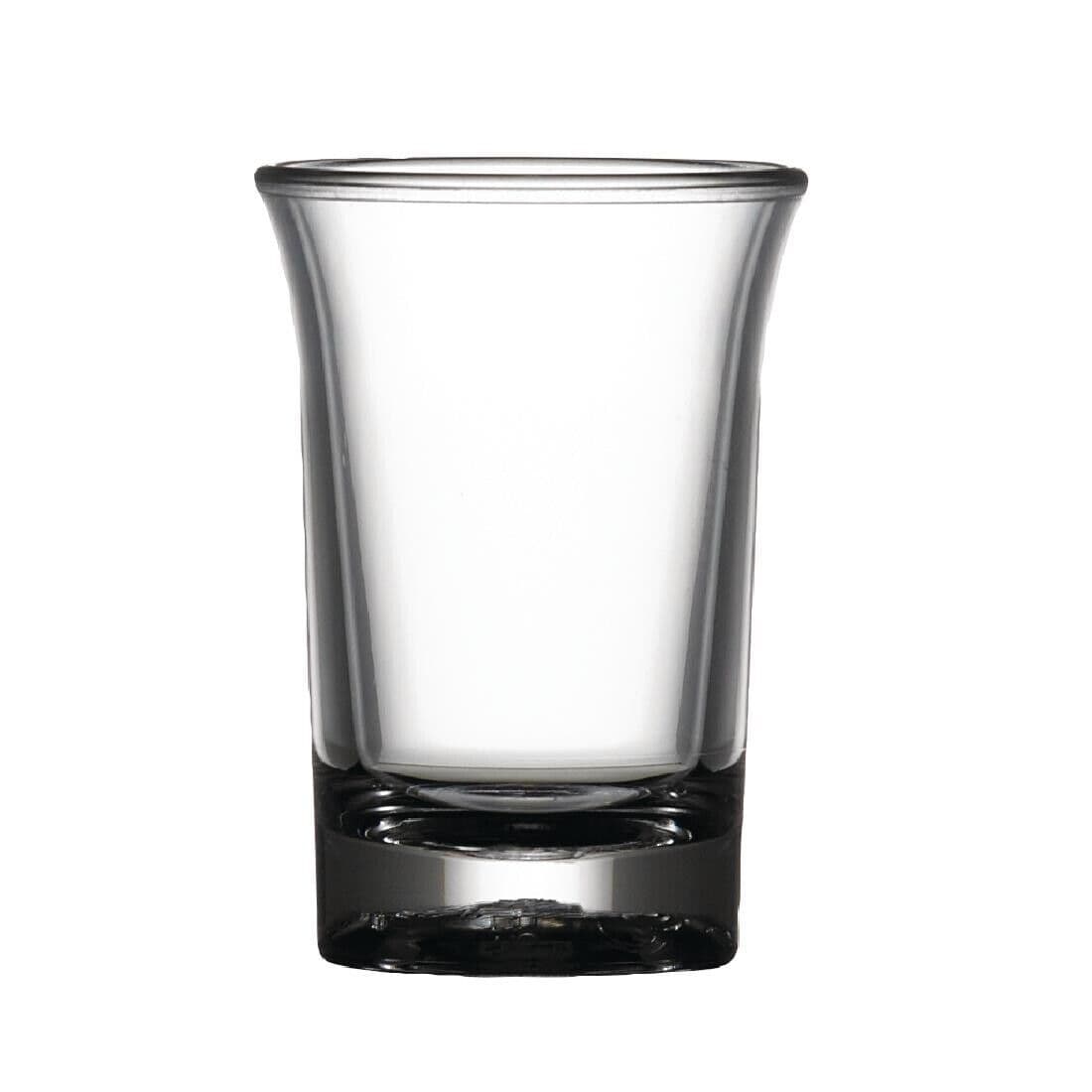 Liv Unbreakable Polycarbonate Single Shot Glass 25ml to-brim