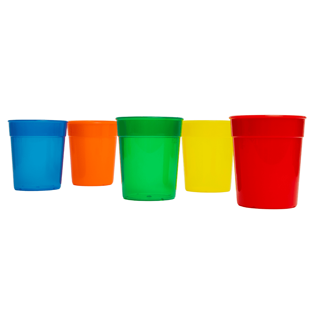Rugged Polypropylene Plastic Stacking Cups / Tumblers 275ml