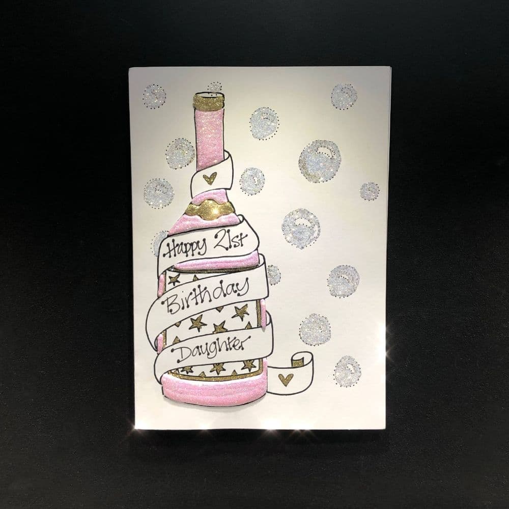 Scroll Bottle; Pink or Lilac