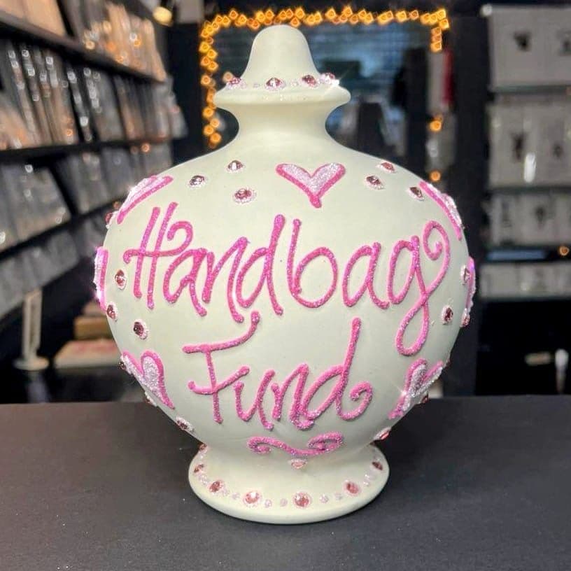 White Ceramic Money Pot