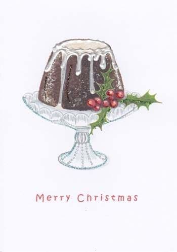 Christmas Pudding Christmas Card