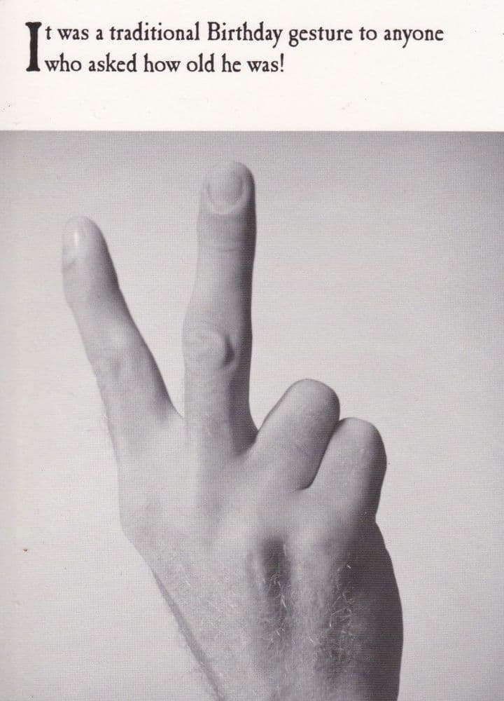 Gesture Birthday Card