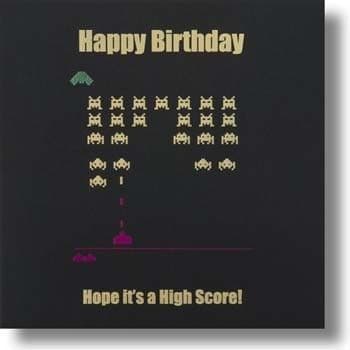 High Score Birthday Card