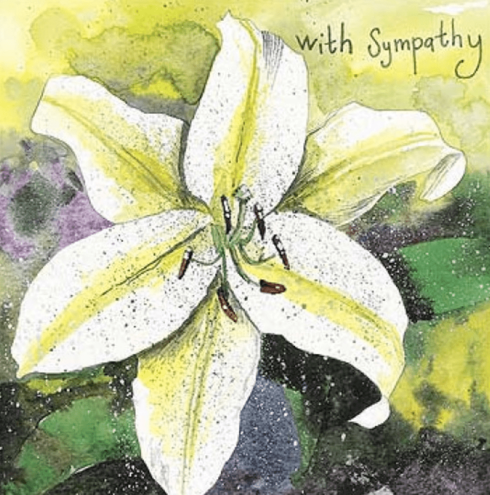 Lily Sympathy card