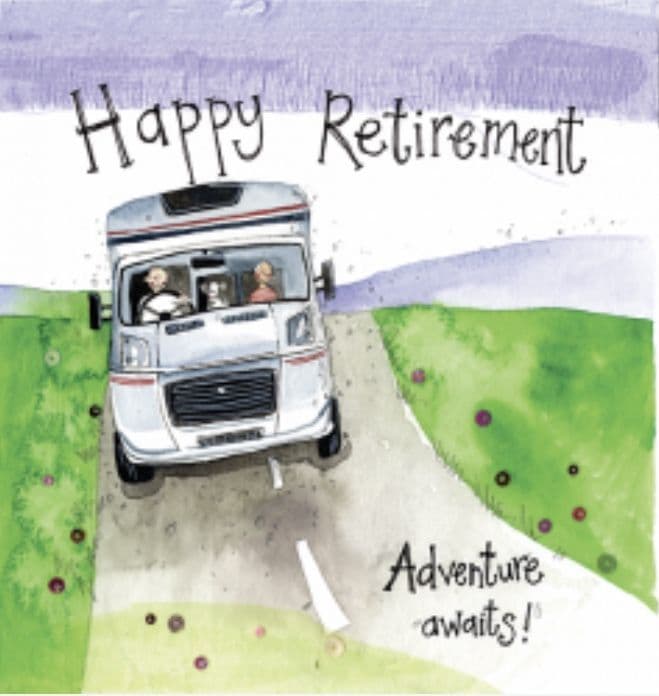 Motor Home Retirement card