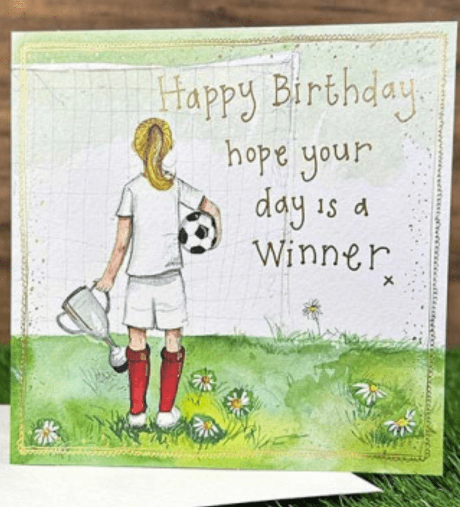 Star Striker Birthday card