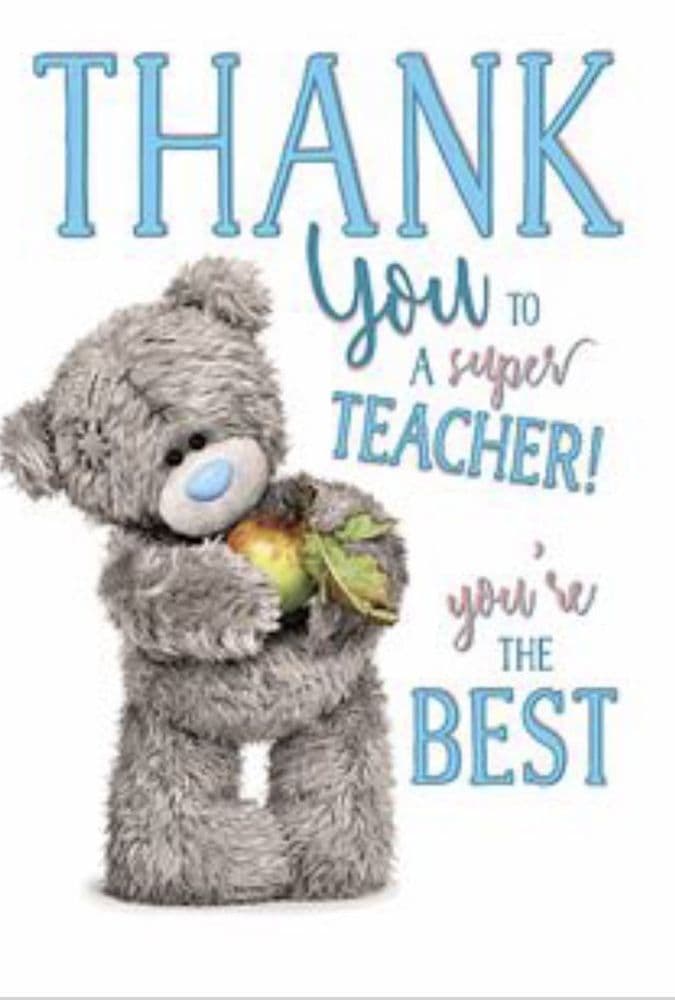 Thank you Teacher Photo Finish Thank you card