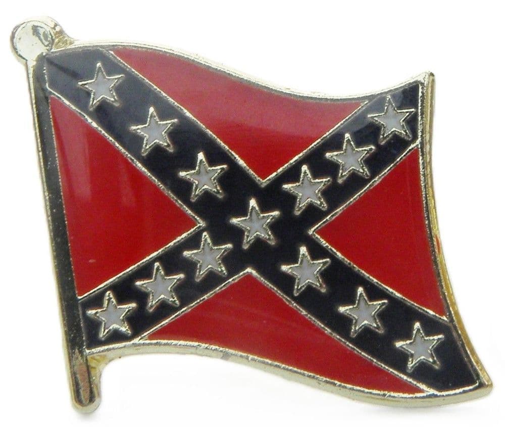 10 PCS x Confederate Flag Lapel Hat Cap Tie Pin Badge Rebel Gift Dixie ...