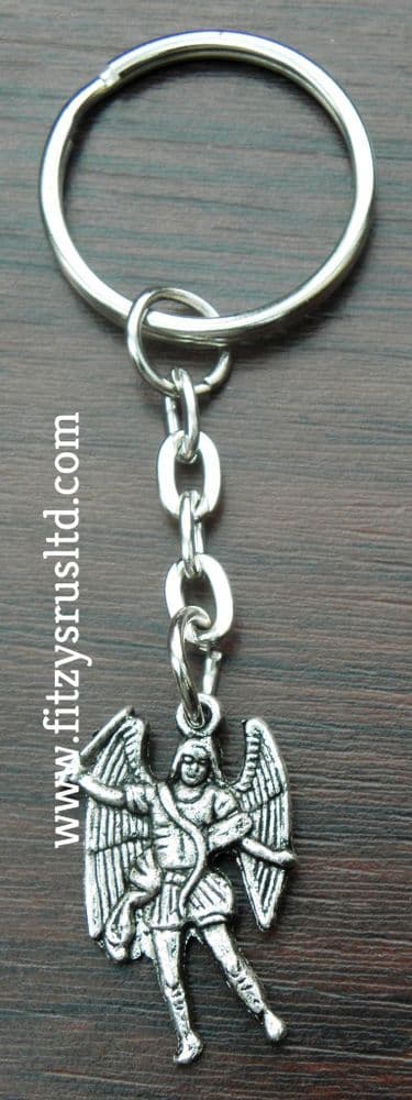 Archangel Michael Miguel Keyring Holy Religious Saint St Mîkh l Key Ring