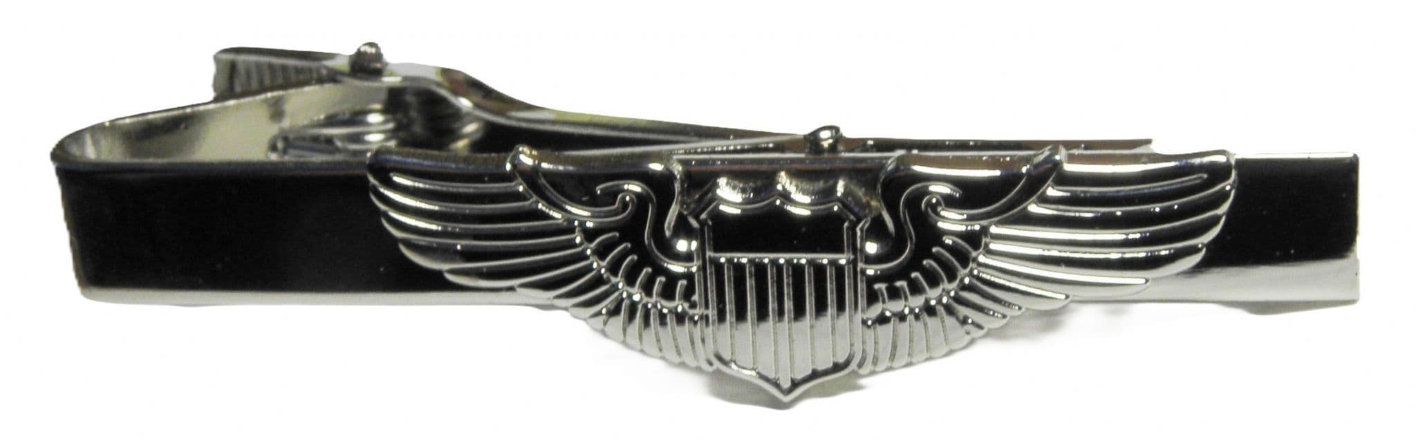 Aviator Pilot Wings Tie Bar Fix Clip Army Navy Air Force Aeroplane ...