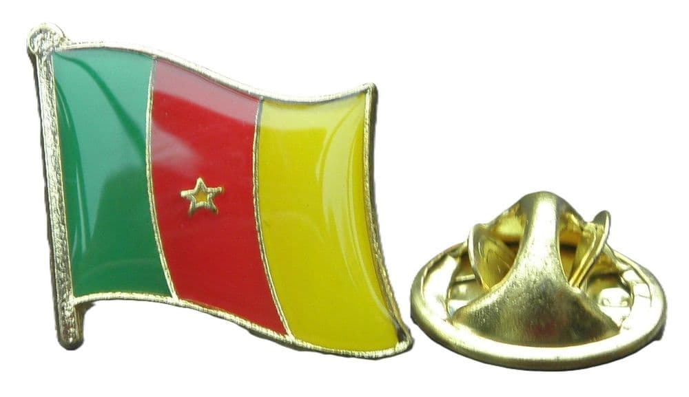 Cameroon Flag Pin Badge Republique du Cameroun