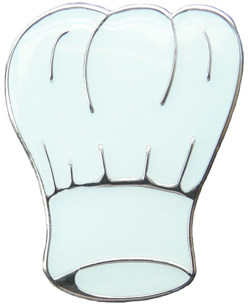 Chef Hat White Toque Pin Badge