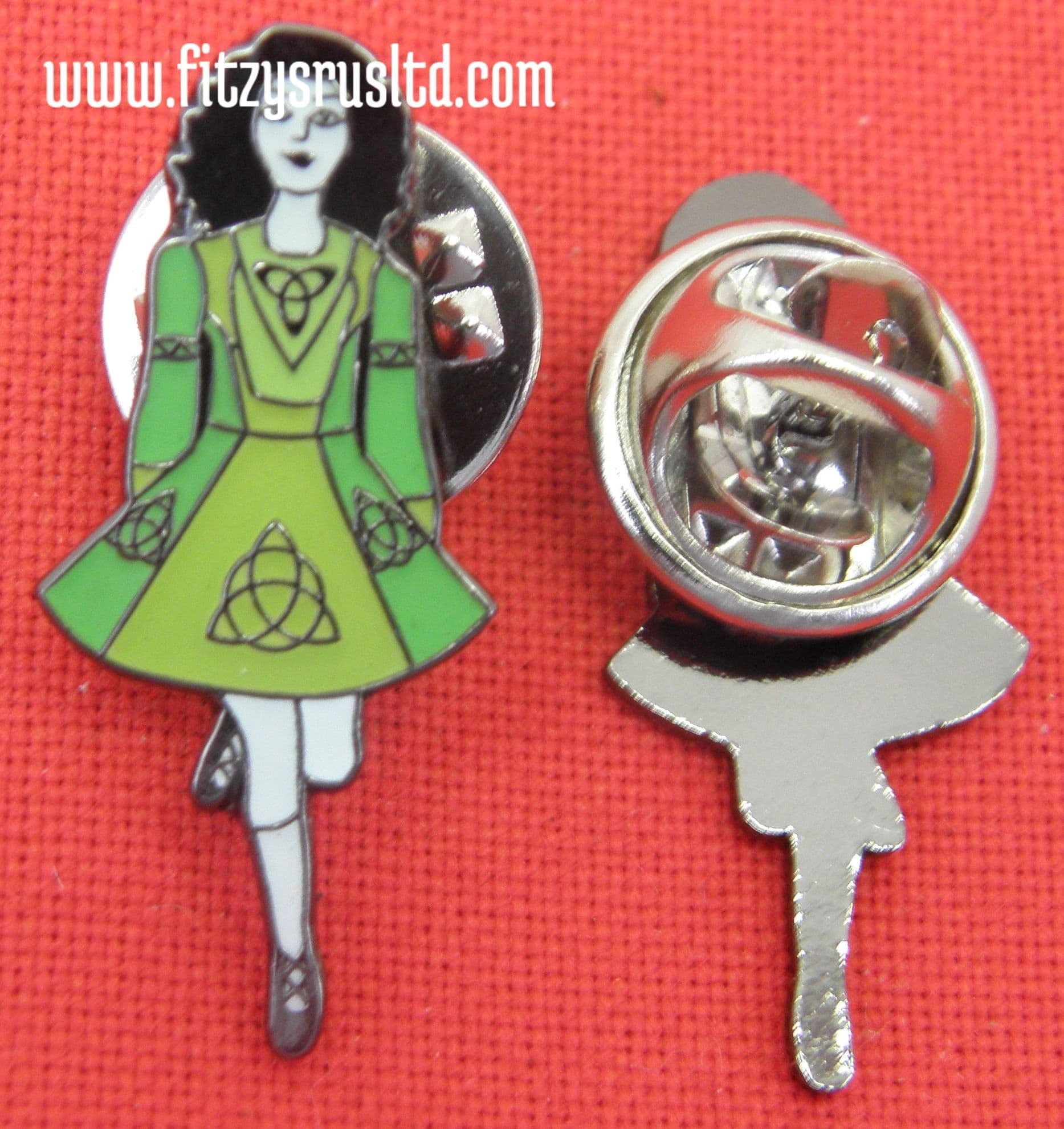 Irish Dancer Lapel Hat Tie Pin Badge Ireland Dancing Dance Celtic Knot ...