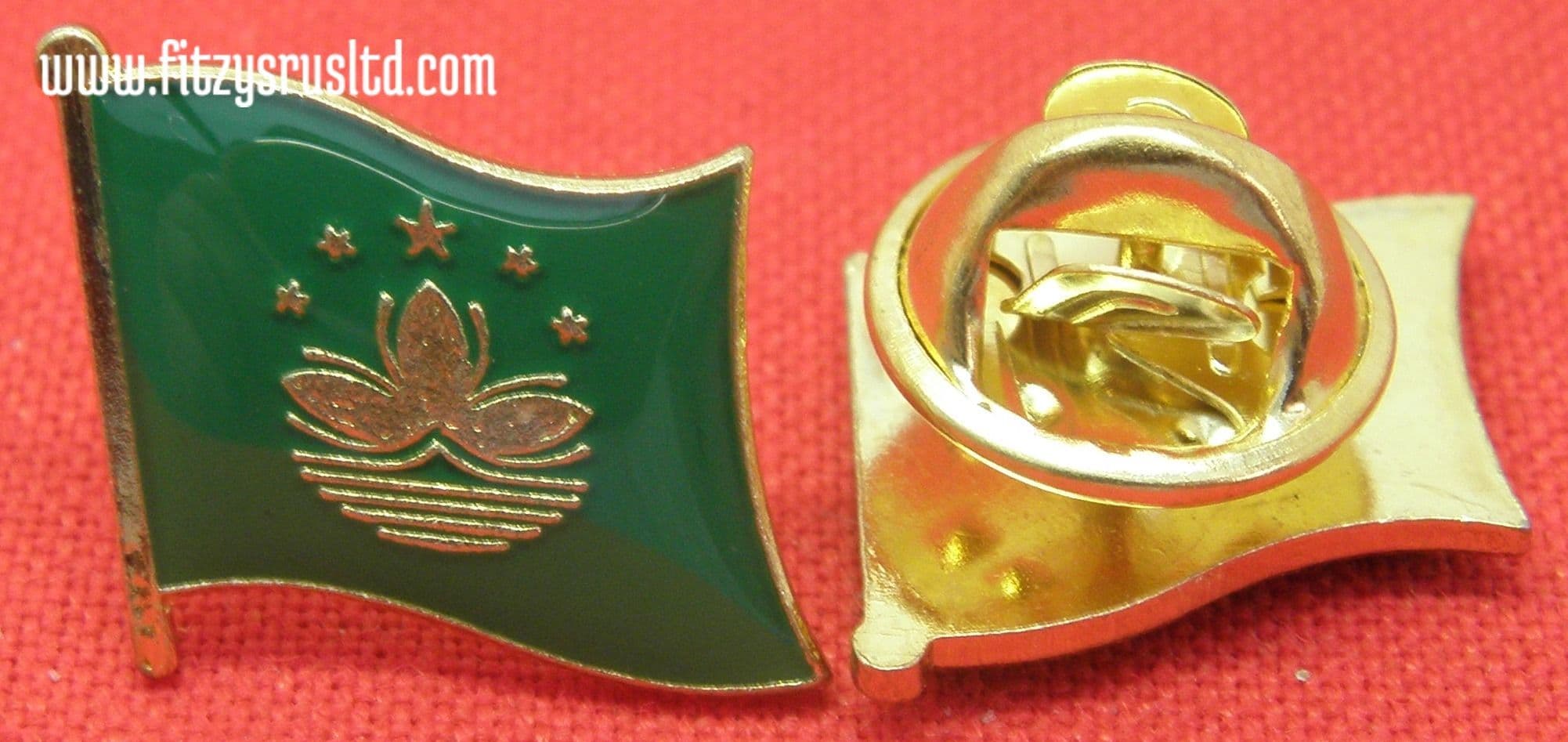 Macau Flag Lapel Hat Cap Tie Pin Badge Macao People s Republic of China ...