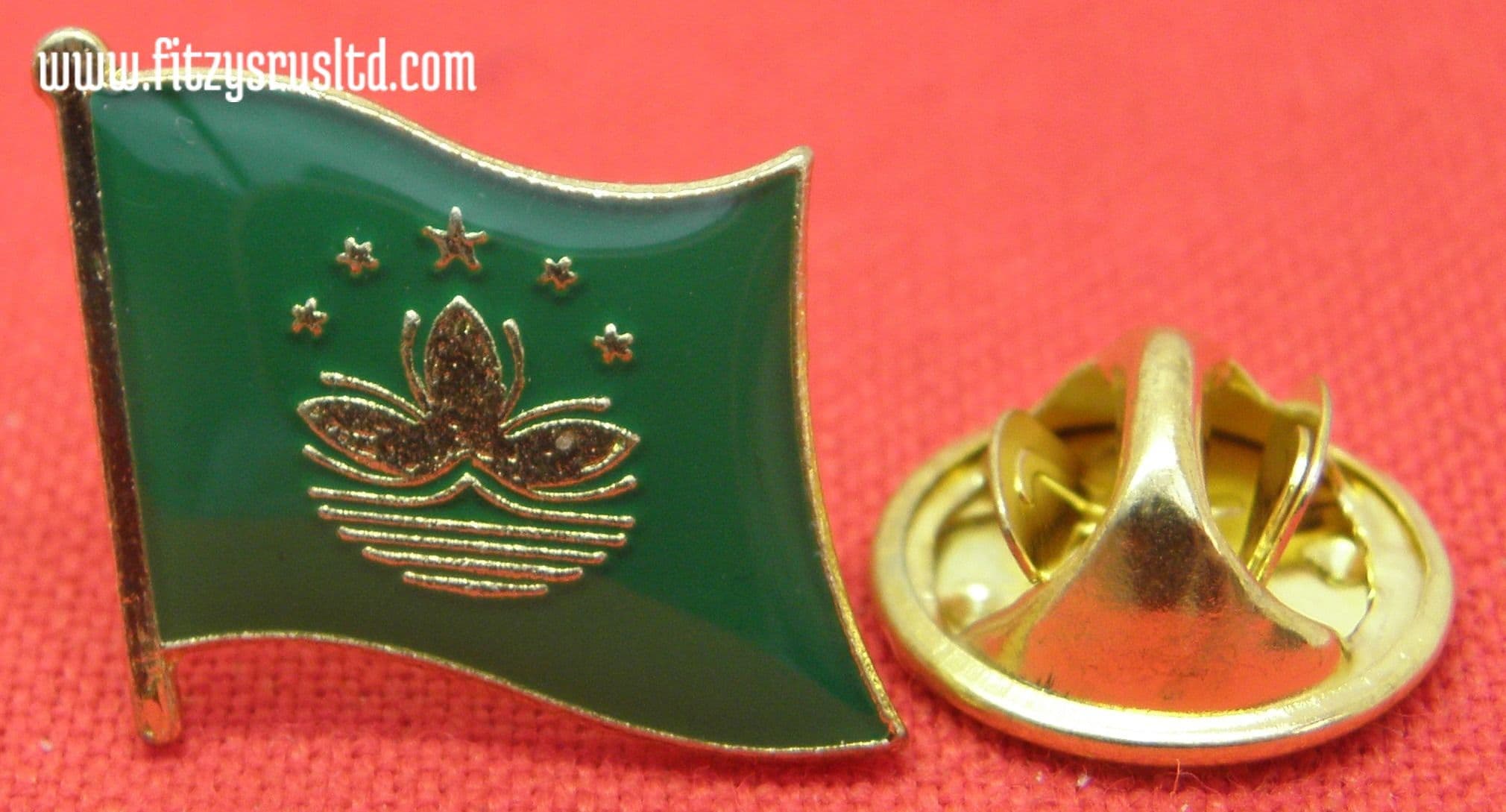 Macau Flag Lapel Hat Cap Tie Pin Badge Macao People s Republic of China ...