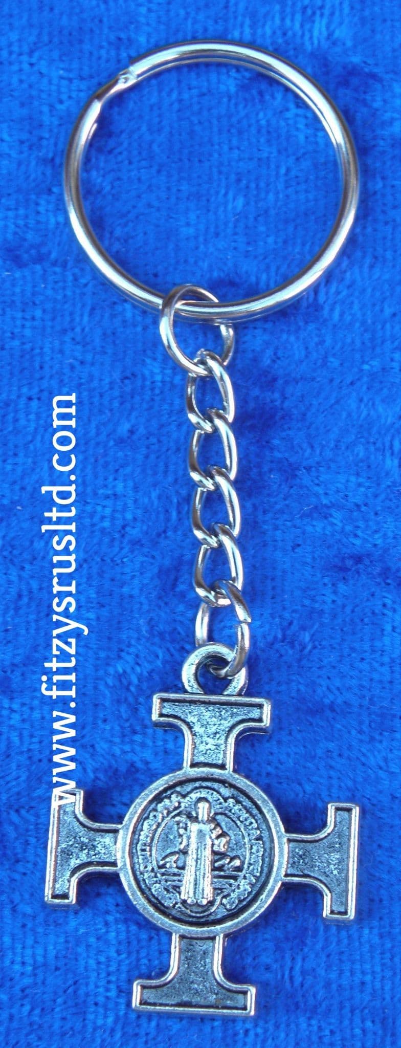 Maltese Cross Keyring Holy Religious Malta Amalfi Iron Cross Key Ring Gift