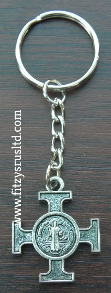Maltese Cross Keyring Holy Religious Malta Amalfi Iron Cross Key Ring Gift