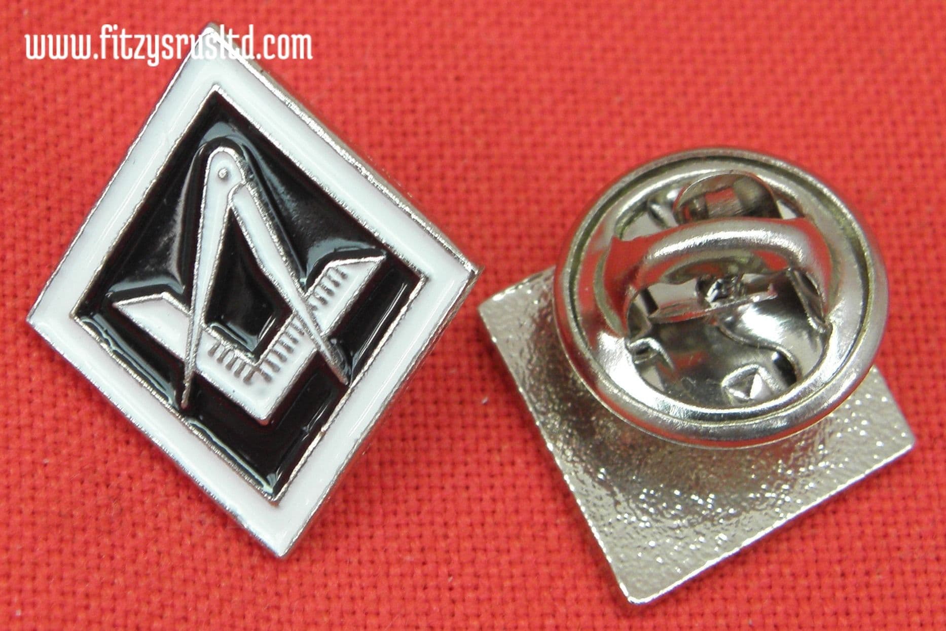 Masonic Square and Compass Lapel / Tie Pin Badge - Freemason Mason ...