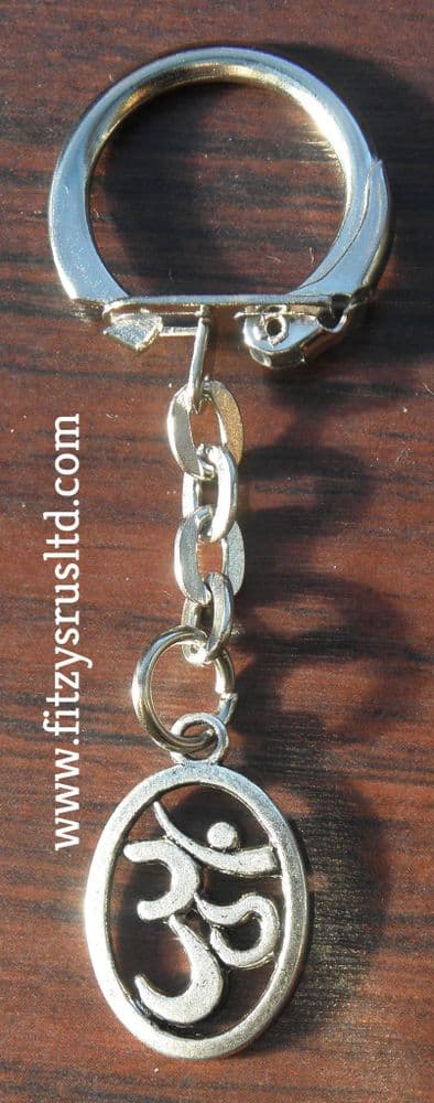 Om Key Ring Small Keyring Gift Aum Praava Omkara Aukra Aumkra