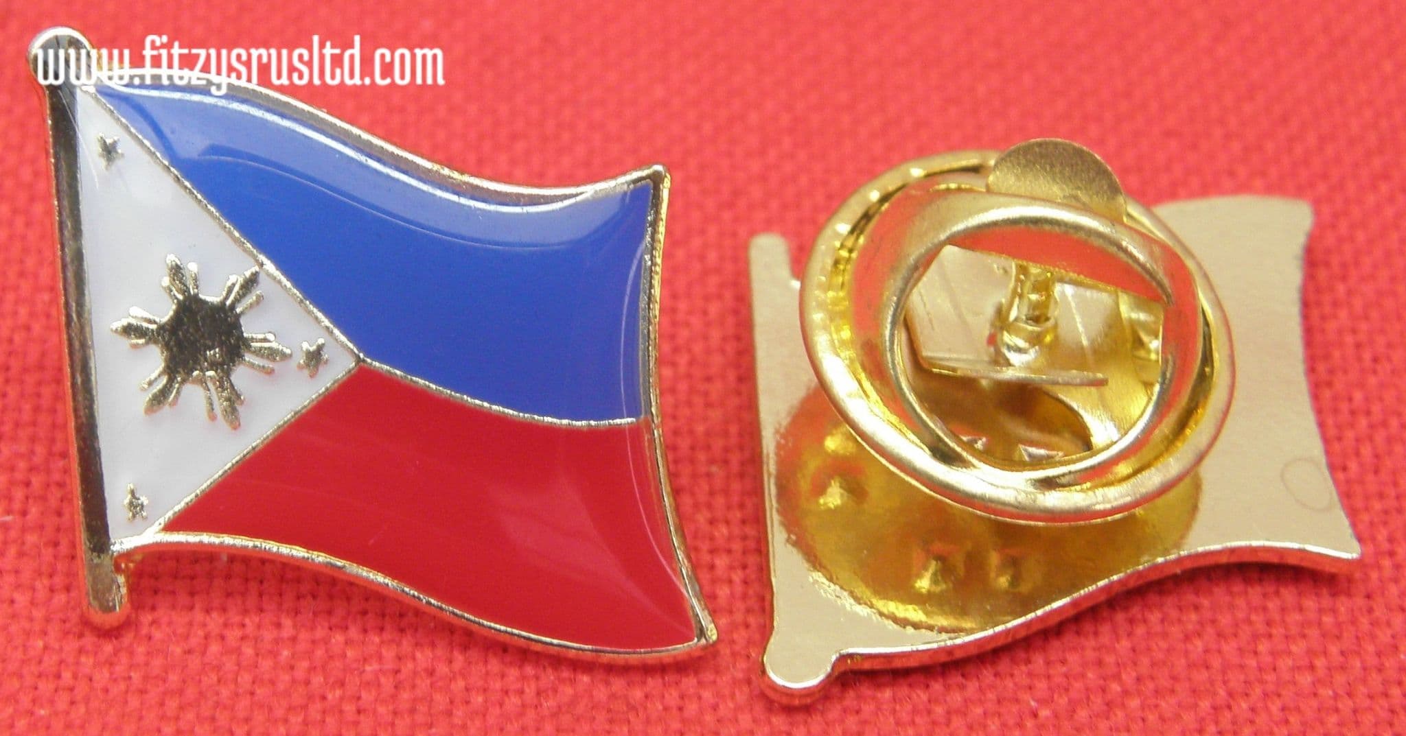 Philippines Filipino Country Flag - Lapel - Hat - Cap - Tie Pin Badge ...