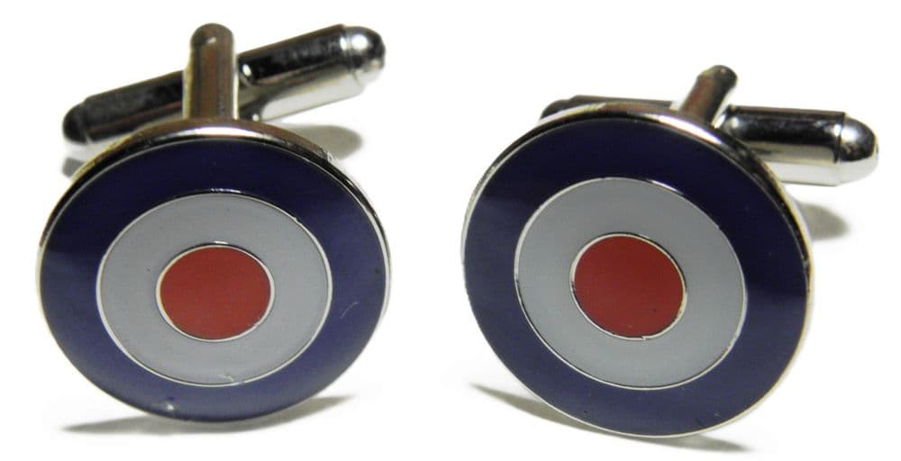 RAF Target Mod Mods Bullseye Shirt Cuff Links Cufflinks