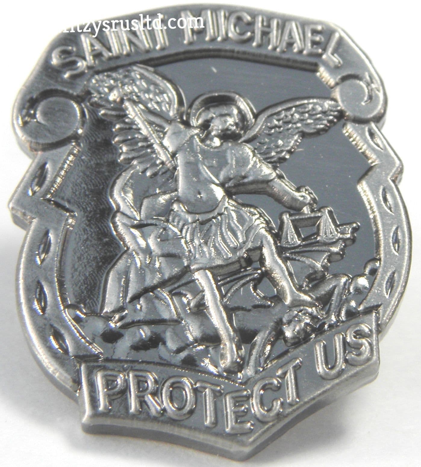 St Michael Pin Badge Saint Guardian Angel Archangel Miguel Brooch