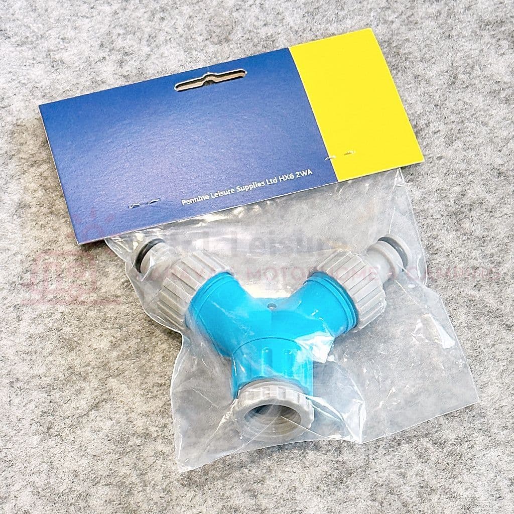 2-Way Hose Pipe Splitter Connector Adaptor