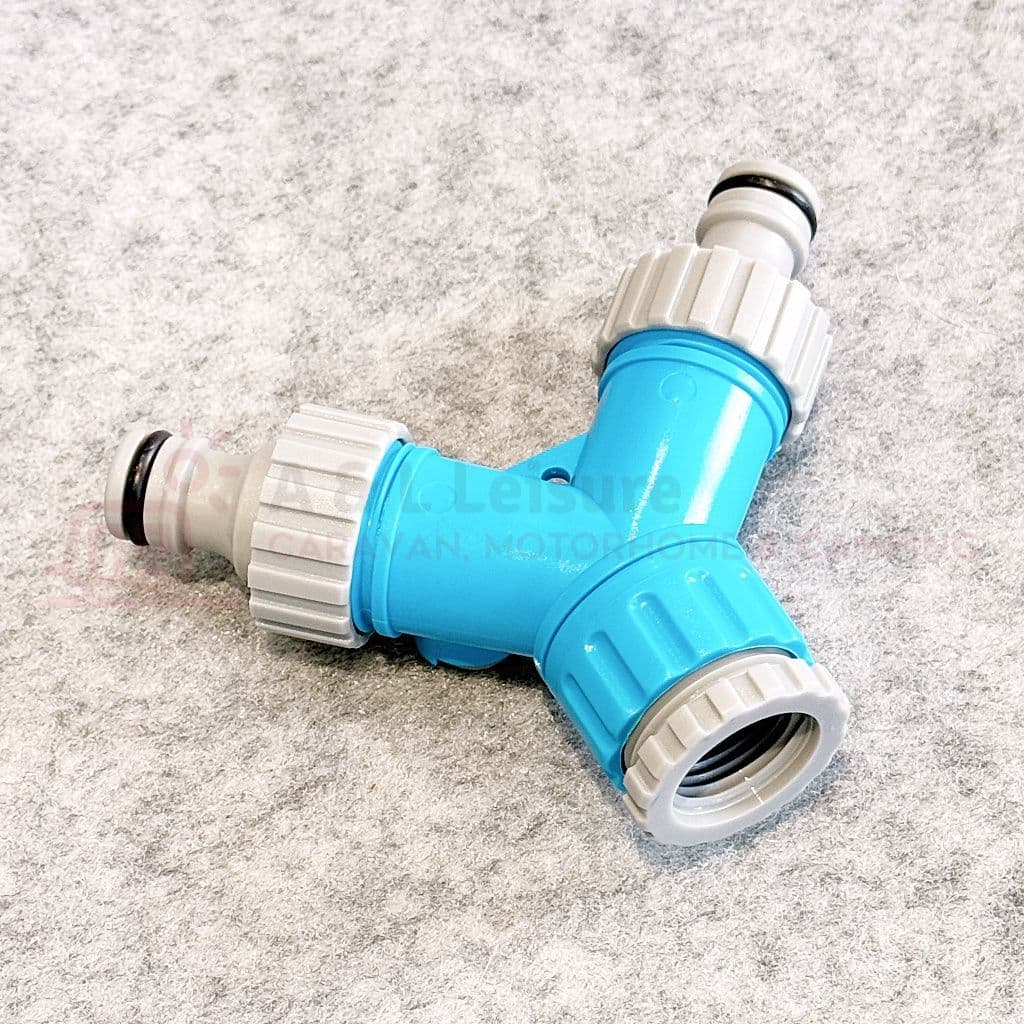 2-Way Hose Pipe Splitter Connector Adaptor