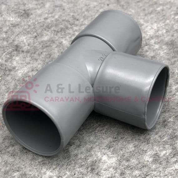28mm Push Fit Rigid Waste Pipe T Connector