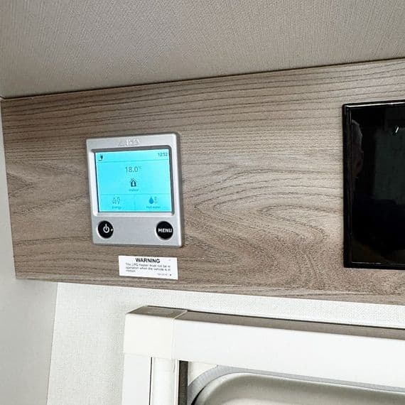 Alde Heating Control Panel Fascia - METALIC GREY