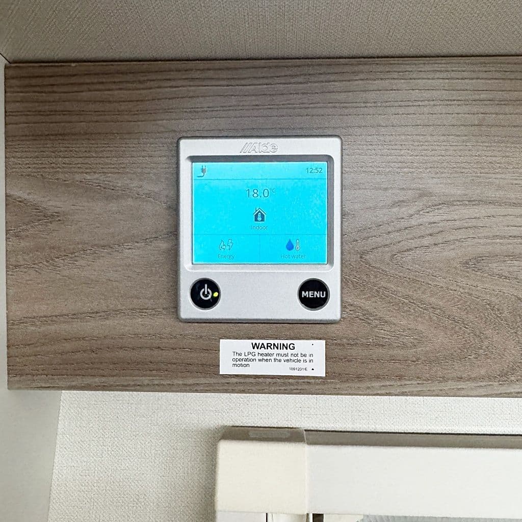 Alde Heating Control Panel Fascia - METALIC GREY