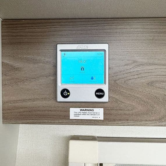 Alde Heating Control Panel Fascia - METALIC GREY