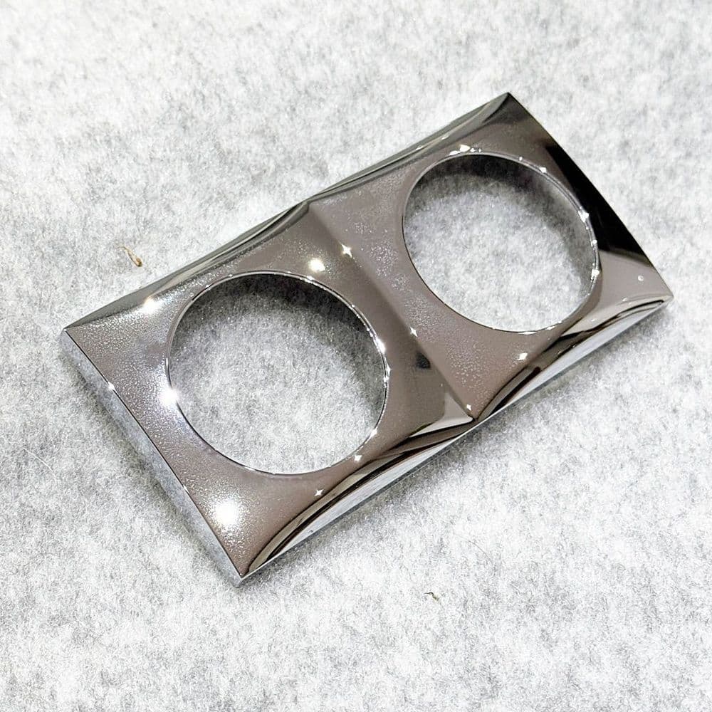 Berker Chrome Flow Double Surround - Faceplate