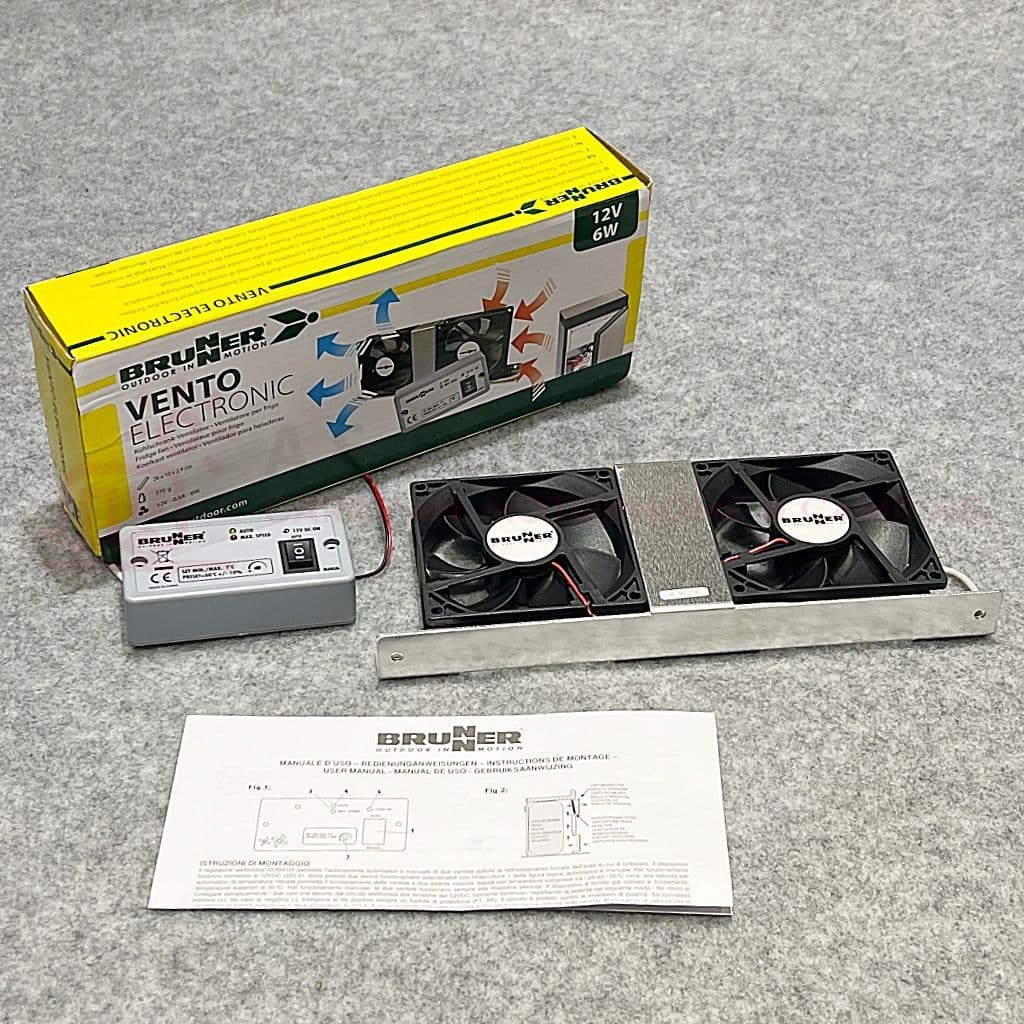 Brunner VENTO ELECTRONIC Twin Fridge Vent Fan Kit 12v - 6w