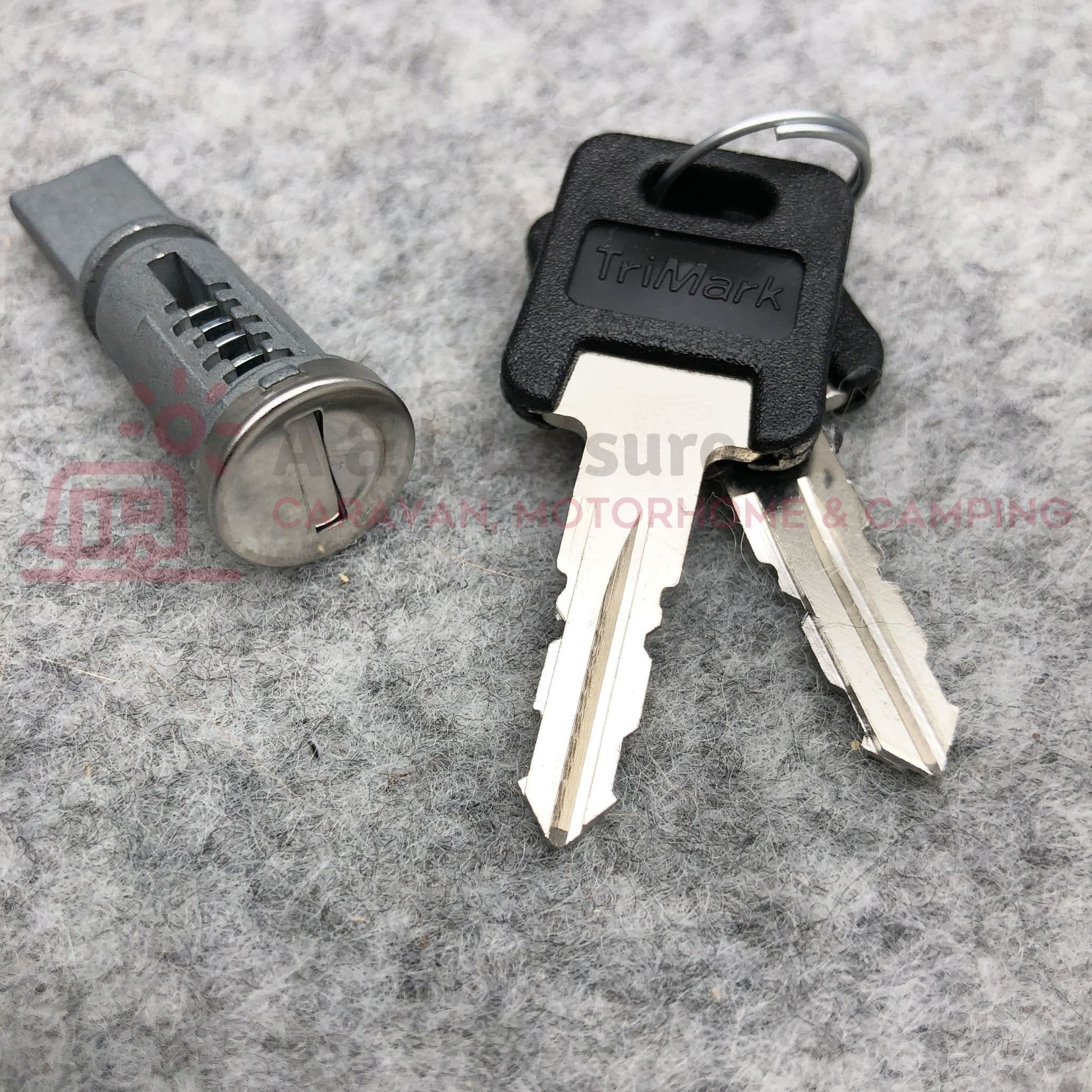 Caravan Motorhome Gas Battery Door With Barrel & 2 Keys - Long Tang