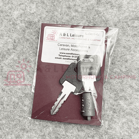 Caravan Motorhome WD Lock Barrel 2 Keys Short Tang - WD199