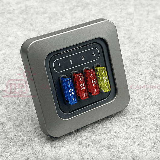 CBE 12v 4 Fuse Module Surround & Faceplate Gun Metal Grey - CT Range