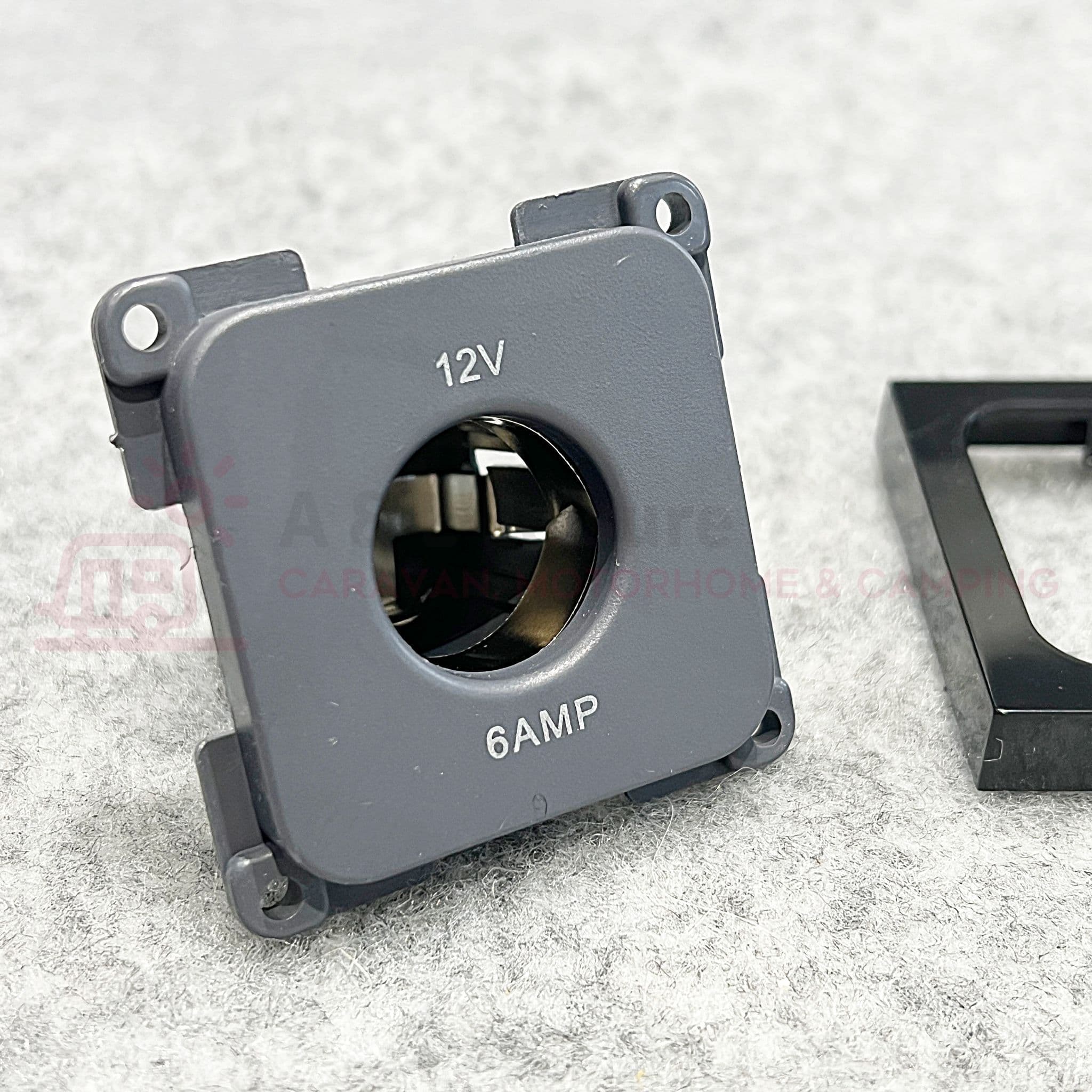 CBE C-Line 12V AUX Socket & Faceplate Gloss Black - CG Range