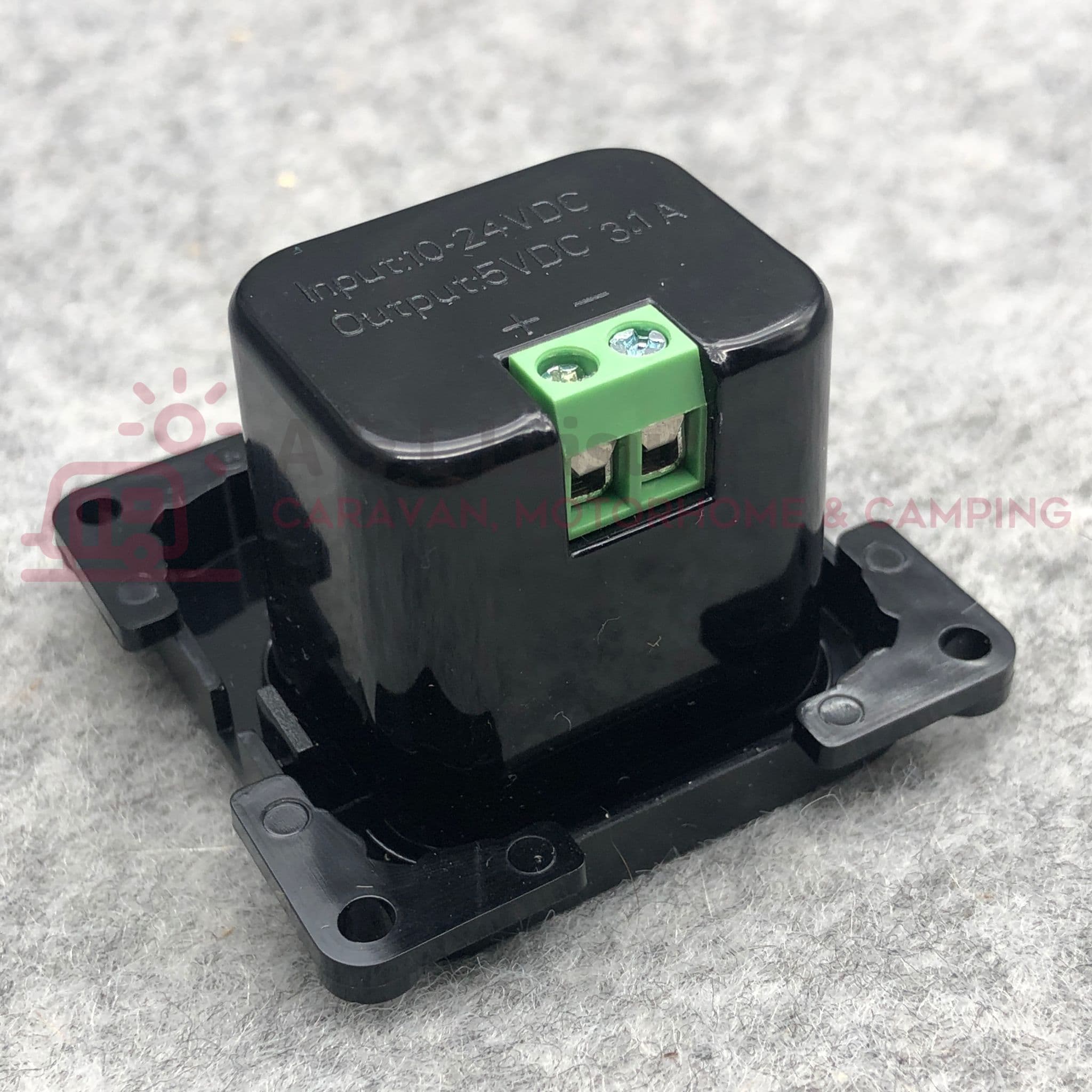 CBE C-Line Twin USB Charging Socket - Black Range